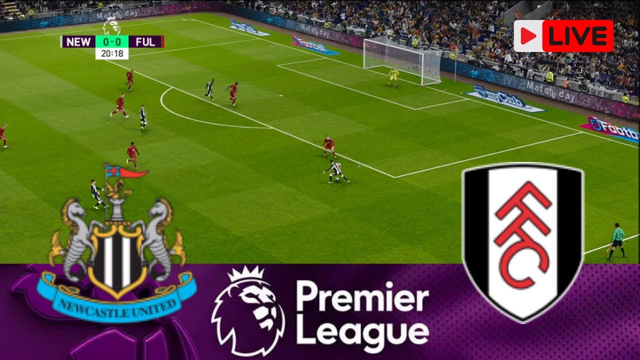 LIVE Newcastle United vs Fulham Premier League 2425 Full Match Video Game Simulation - YouTube