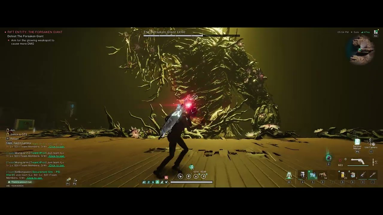 Once Human The Forsaken Giant Pro Solo Run R500 Memento & MG4 Predator ...