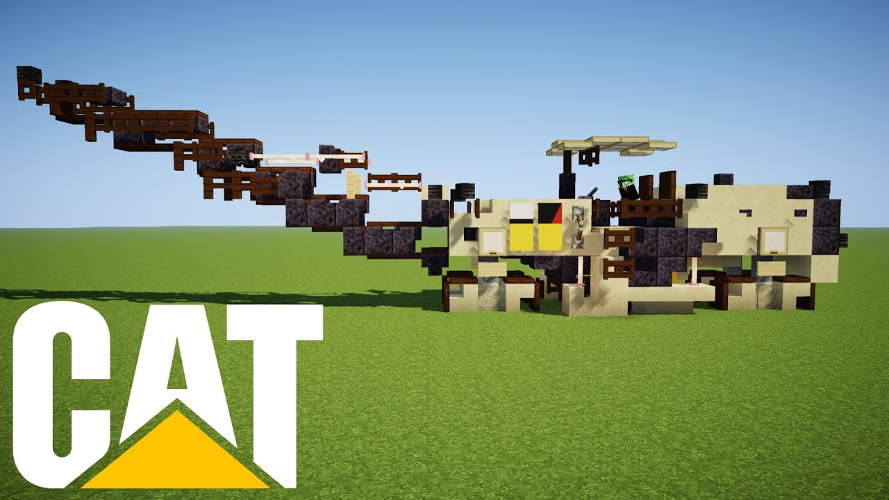 Minecraft Caterpillar Road Paver Tutorial | PM825 - YouTube