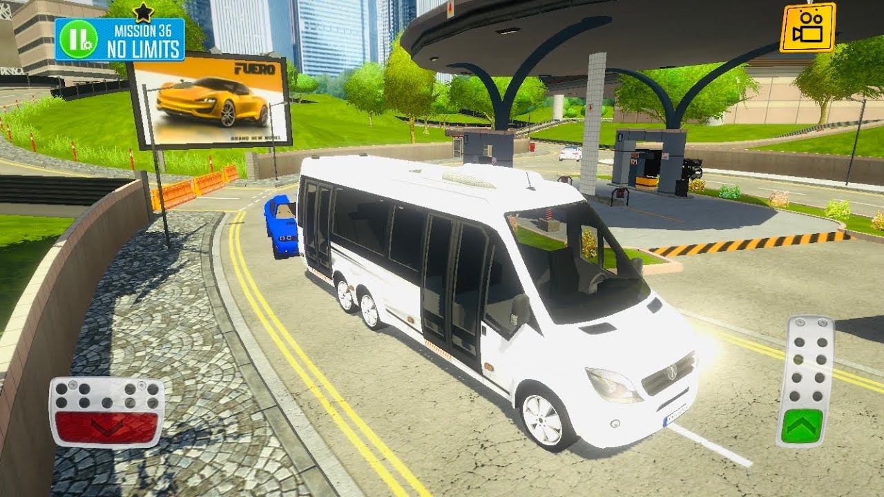 Mini Van Bus Simulator in City Parking- Multi Floor Garage Driver [ 4K ...