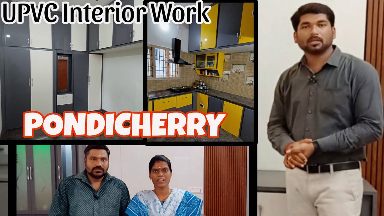 UPVC Interior Work At PONDICHERRY|UPVC Texture Finishing|Grey&White ...