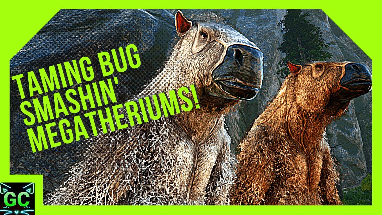 Taming a Breeding Pair of BUG SMASHING Megatheriums! Ep:16 (ARK Fjördur ...