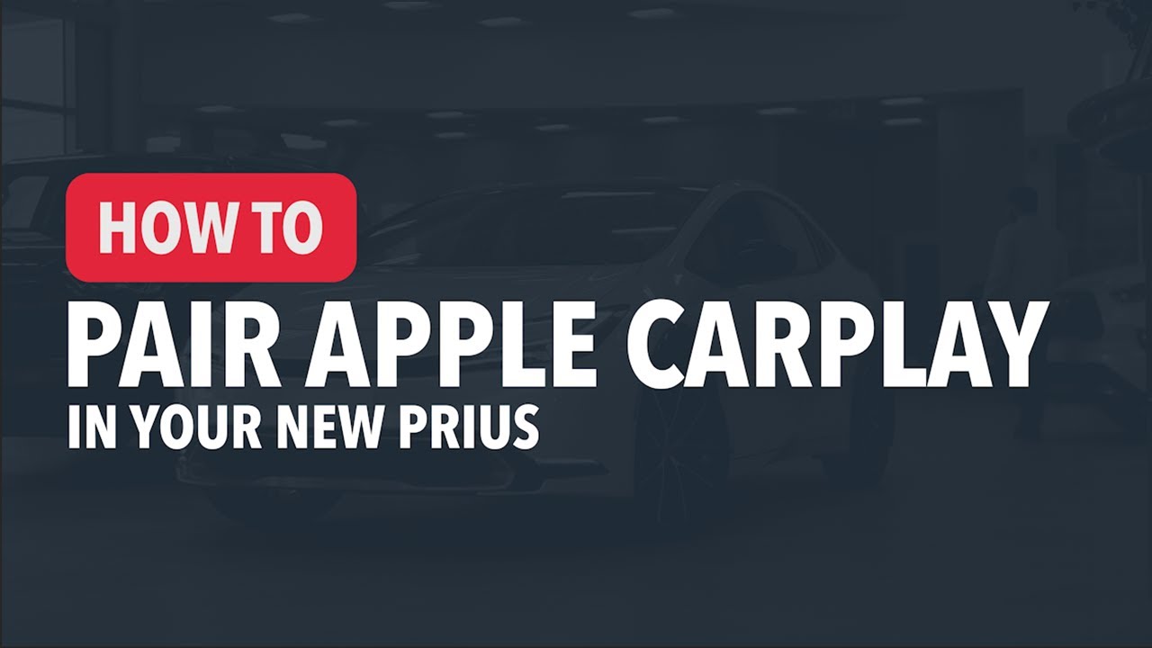 How to Setup Wireless Apple CarPlay in Your New Toyota Prius from ...