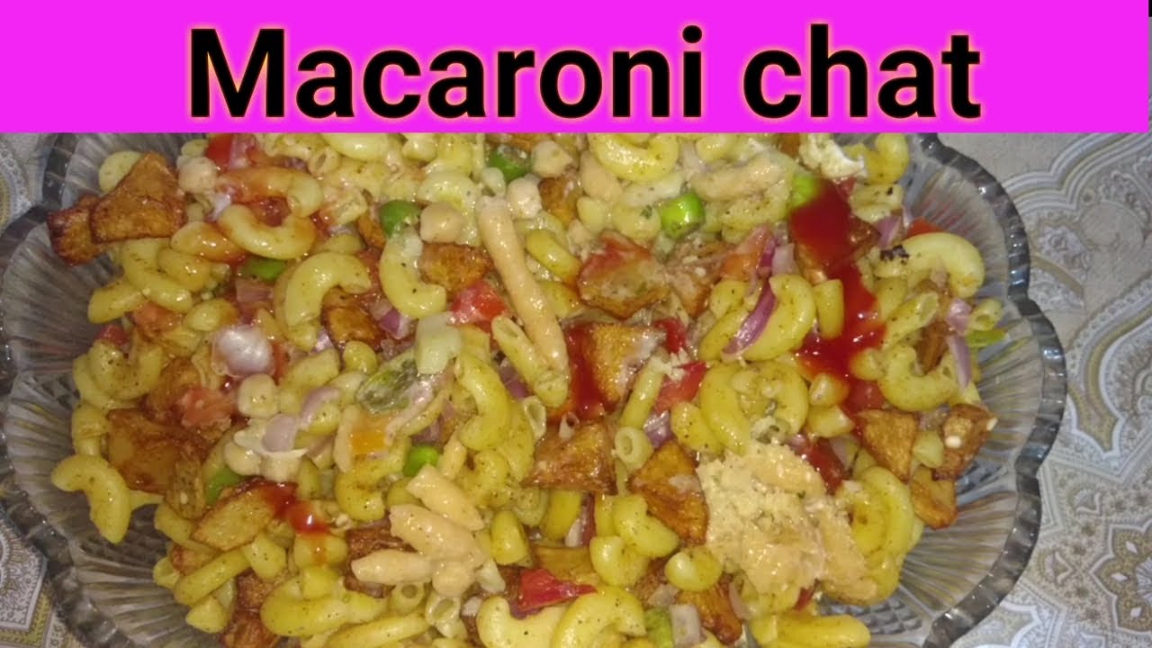 Macaroni chat recipe/super spicy pasta chat recipe/how to make macaroni ...