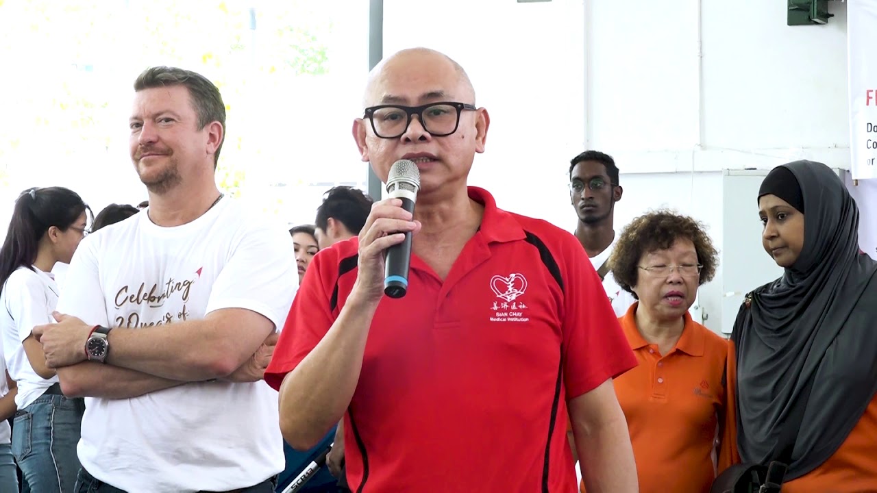 2019年11月9日，善济医社Sian Chay赞助支持《马西岭关怀与分享》,善济医社主席卓顺发太平绅士在180C Marsiling ...