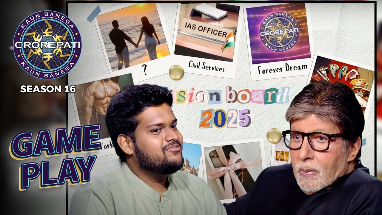 New Season | KBC S16 | Game Play | Big B को इस player का 'Vision board ...