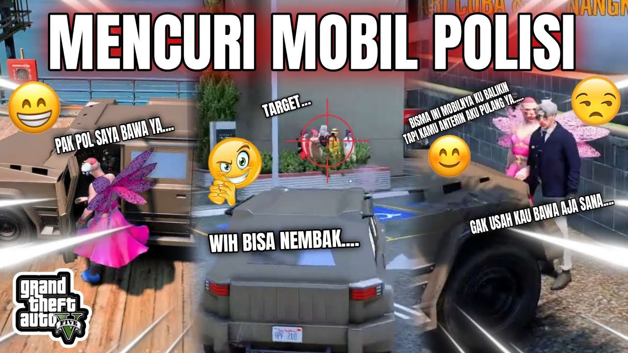 MENCURI MOBIL POLICE ANTI PELURU | GTA 5 ROLEPLAY - YouTube