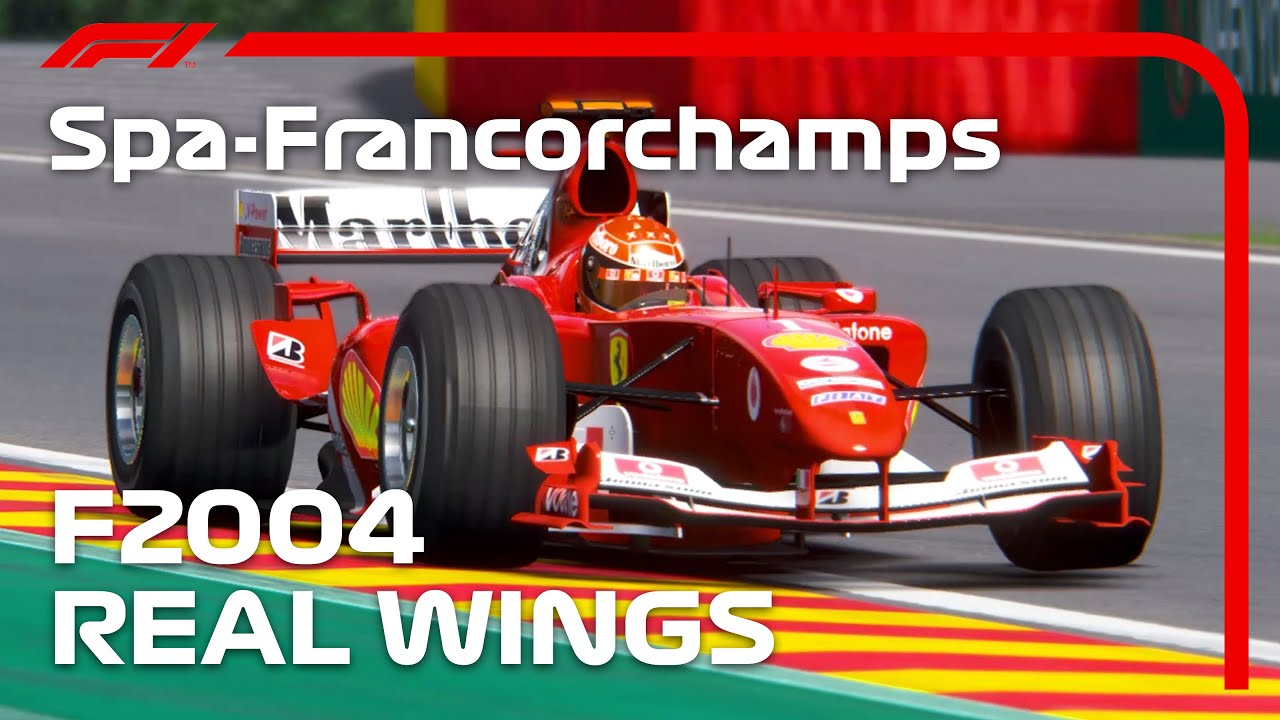 Assetto Corsa - Ferrari F2004 at Spa with Real Front & Rear Wings - YouTube