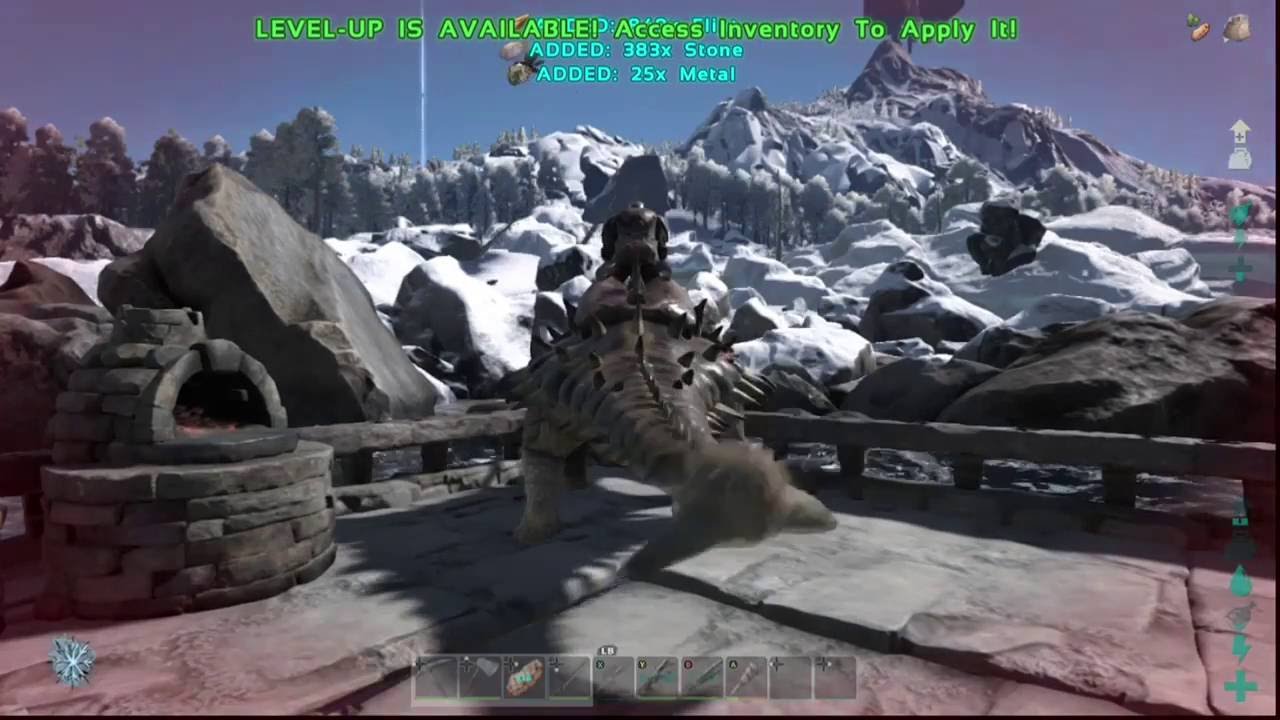 ARK Survival Evolved How to Farm for Metal, Stone, Flint - YouTube