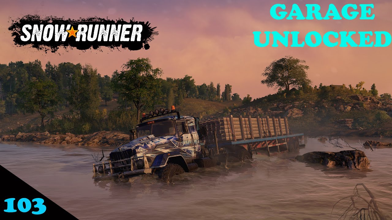 SnowRunner Ep 103 HarvestCorp garage up and running - YouTube