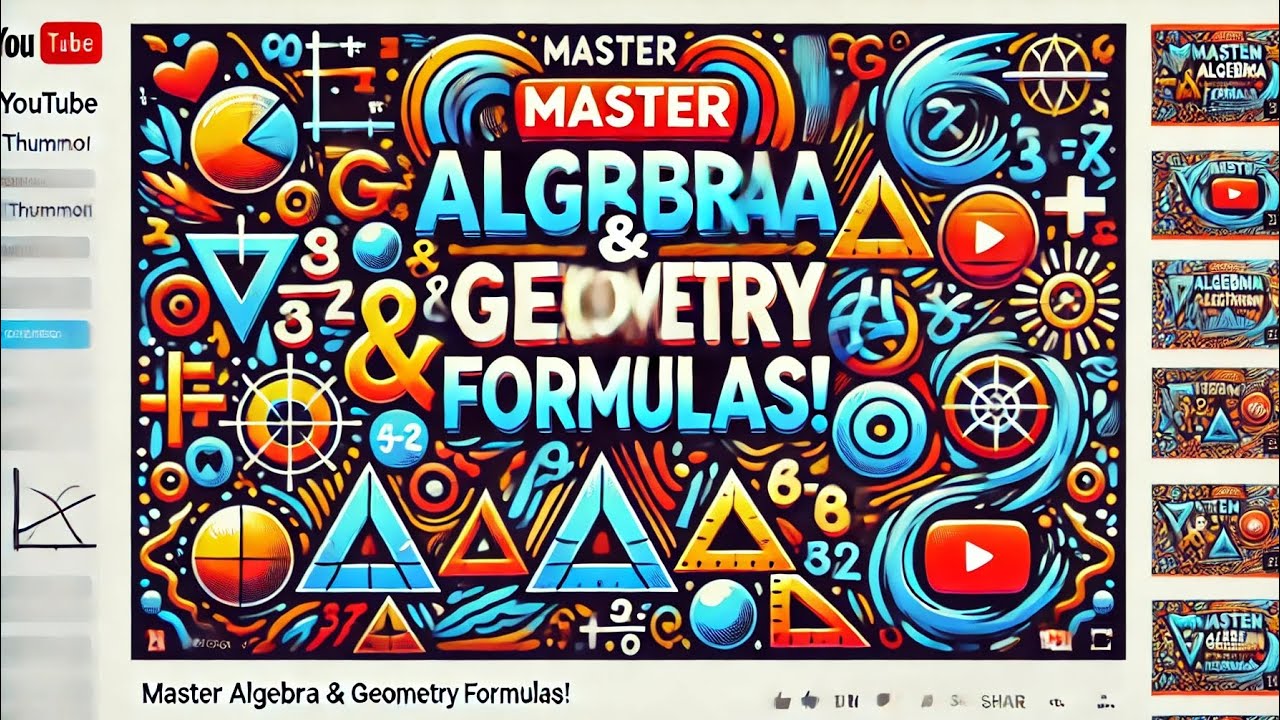 Master Algebra & Geometry Formulas in Minutes! l Top Algebra & Geometry ...