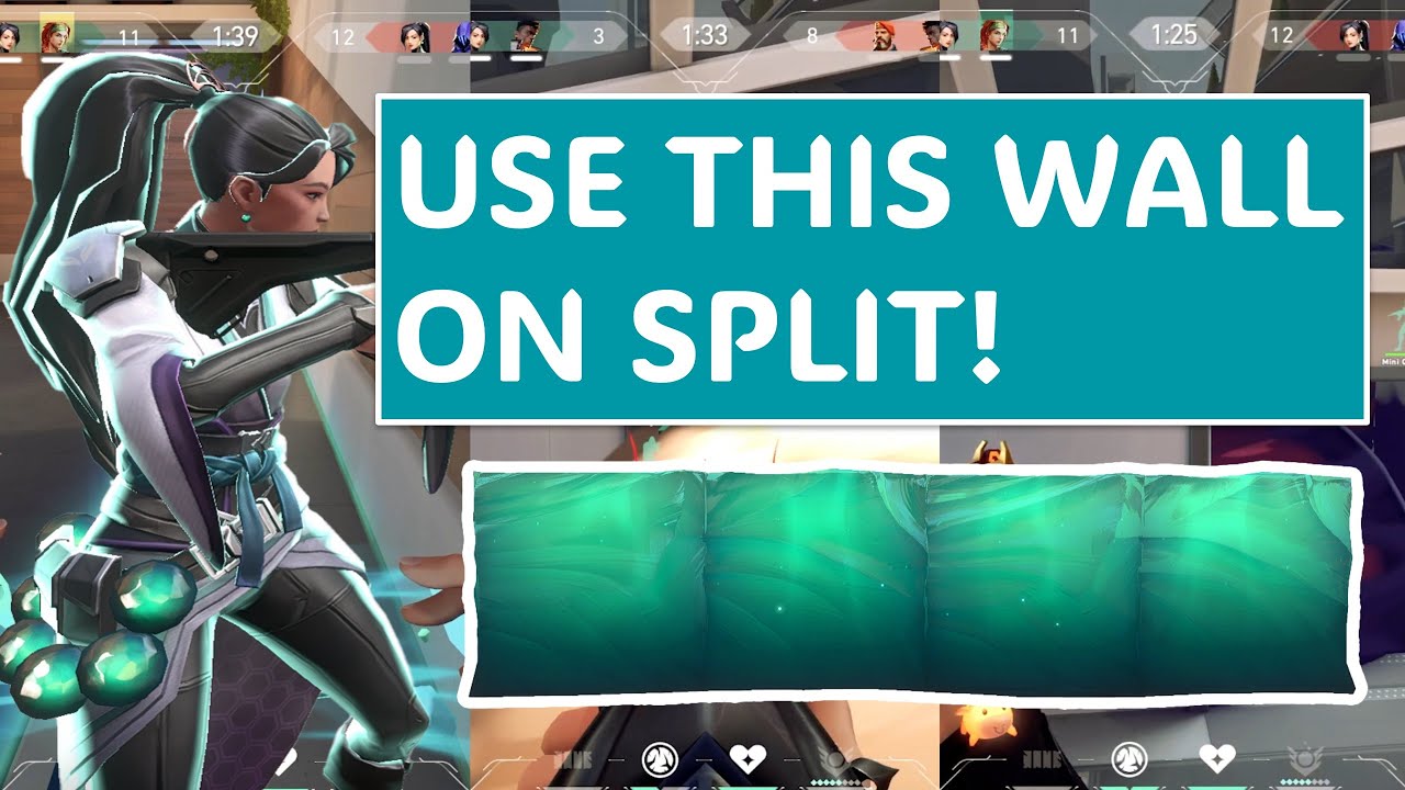 USEFUL WALL FOR SPLIT A SCREENS #valorant #valorantclips # ...