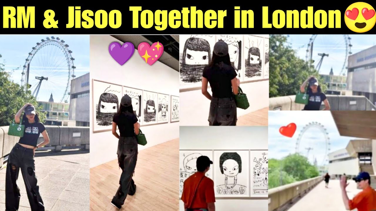 RM Jisoo Spotted Together in London 😍 BTS RM Dating Jisoo in London 💜 ...