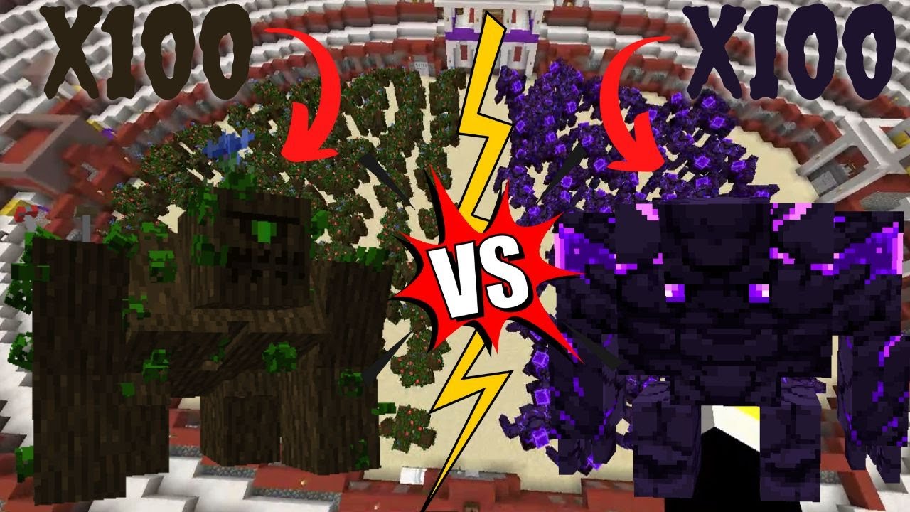 Dark Oak Ent VS Ender Golem / Minecraft Mob Battle 1.16.5 - YouTube