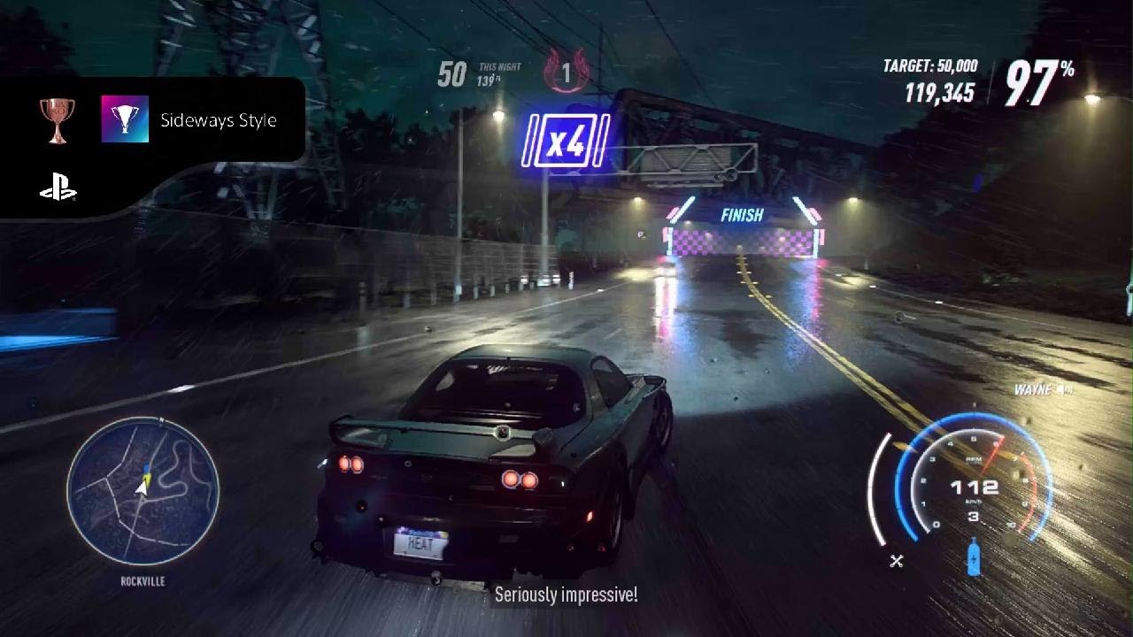 NFS Heat - Trophy: Sideways Style - YouTube