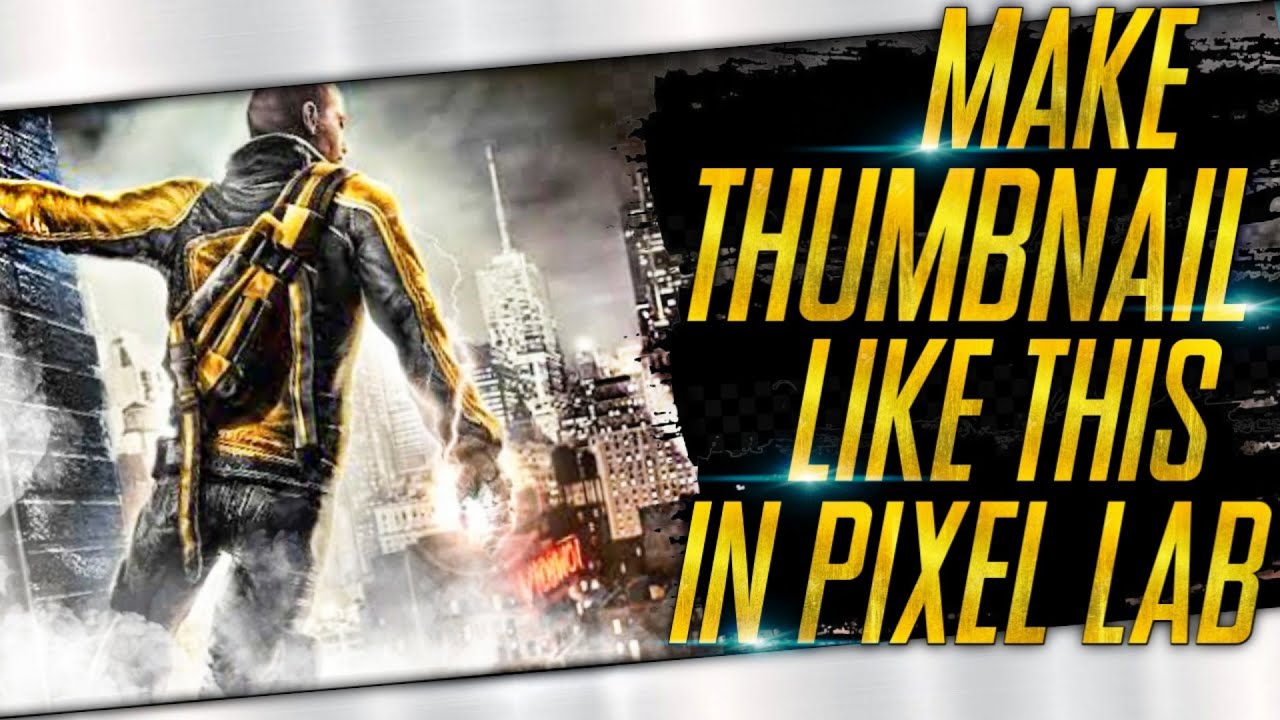 How To Make Gaming Thumbnail In Pixel Lab (Shiny Text + Glowing Text ...