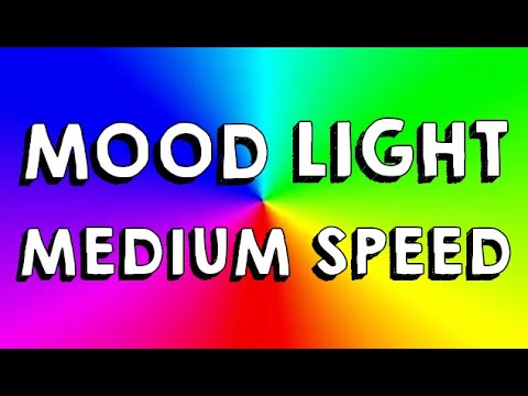 MOOD LIGHT MEDIUM SPEED Full HD - 10 HOURS Color Changing Screen / LED ...