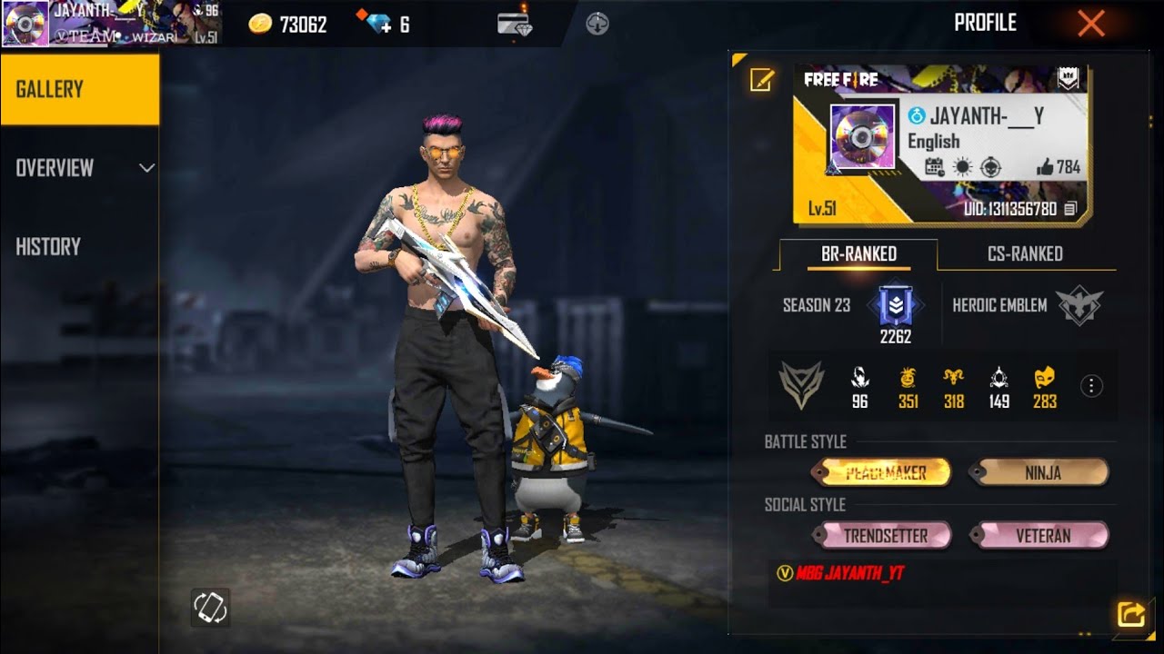 jayanth vs ksk sunny in free fire in telugu in jayanth ff gamer - YouTube