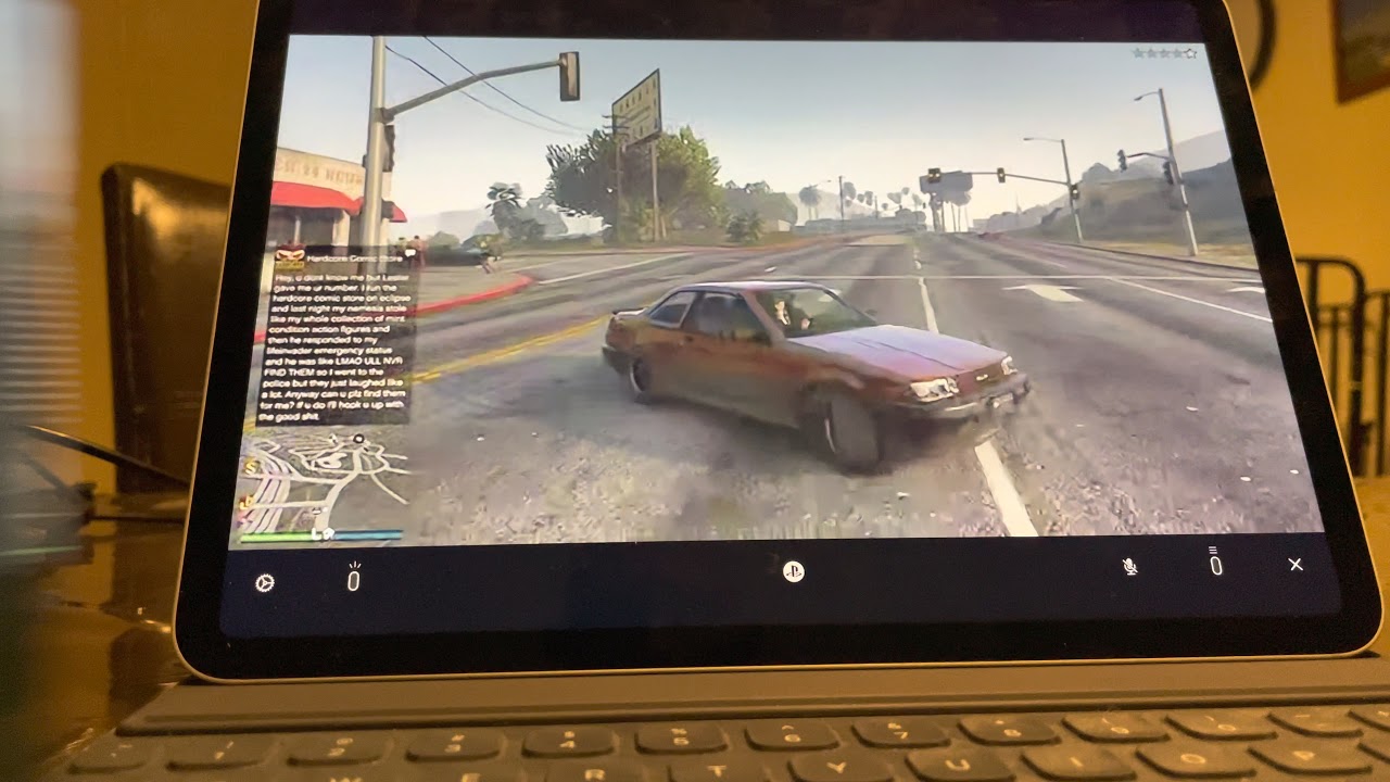 GTA V remote play on iPad pro from PS5 - YouTube