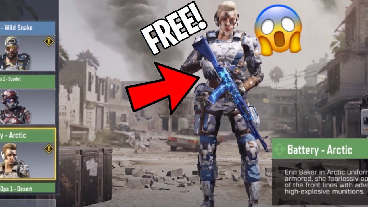 Call of Duty Mobile - NEW FREE BATTERY - ARCTIC SKIN AVAILABLE IN ...