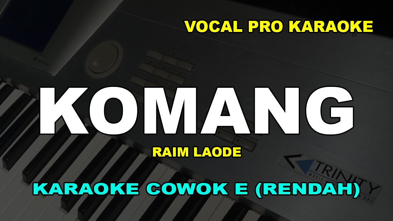 KOMANG KARAOKE NADA PRIA/COWOK (RENDAH) RAIM LAODE VOCAL PRO KARAOKE - YouTube