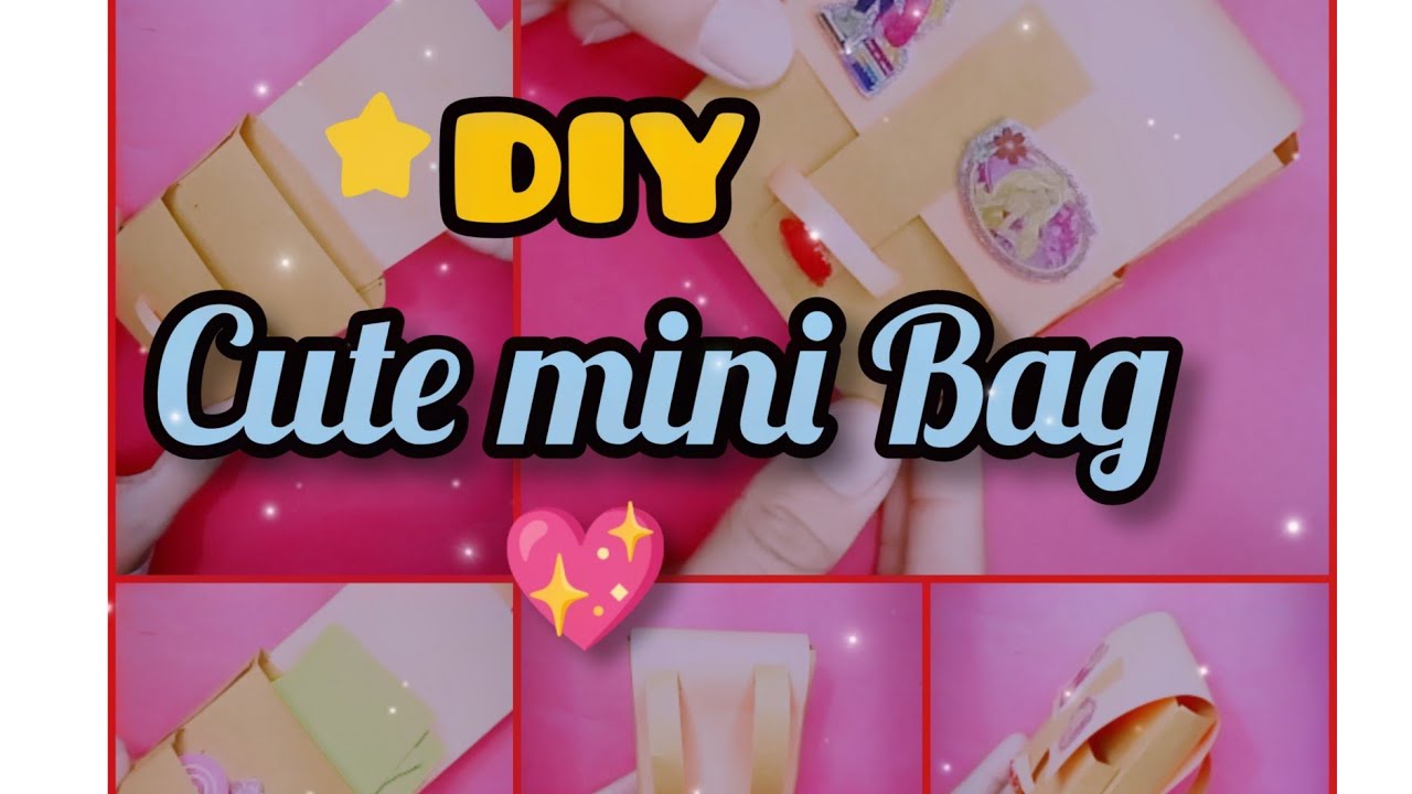 DIY Cute Mini Paper Bag🎒💖 || Handmade Mini Bag 💕|| Cute Mini Origami ...