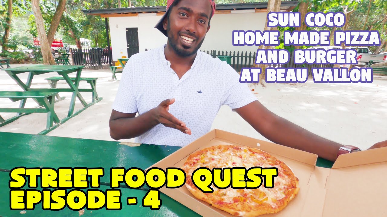 Sun coco cafeteria STREET FOOD PIZAA and BURGER at Beau vallon ...