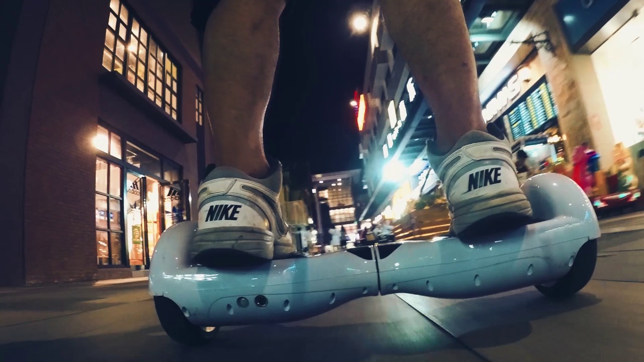 Hoverboard Riding - Enjoy the Night Scene on Hoverboard - YouTube