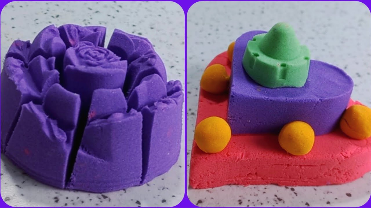 Sand Cutting Asmr:Best of Satisfying kinetic sand - YouTube