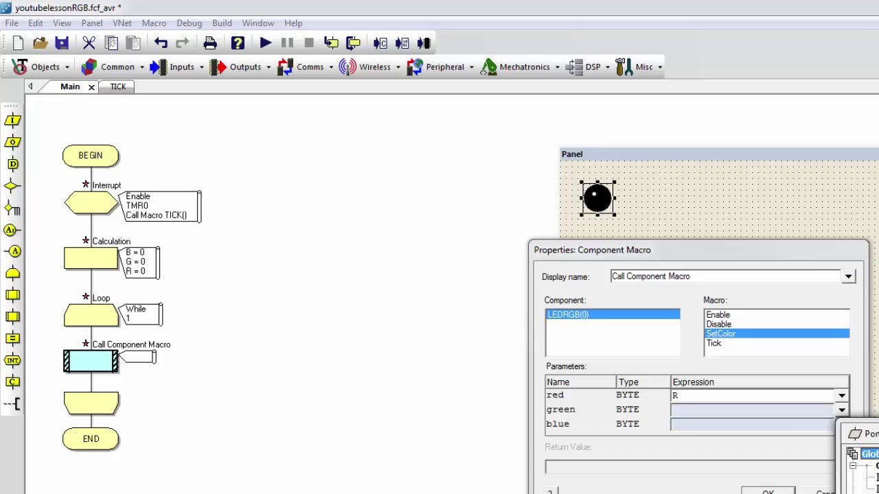 FLOWCODE УРОК 22 RGB светодиод - YouTube