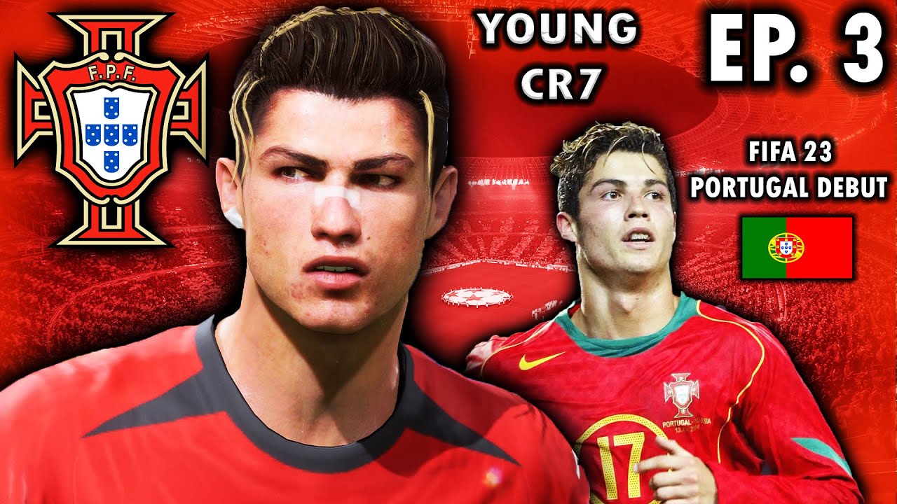 YOUNG CRISTIANO RONALDO MOD FIFA 23! EP 3. PORTUGAL DEBUT - YouTube