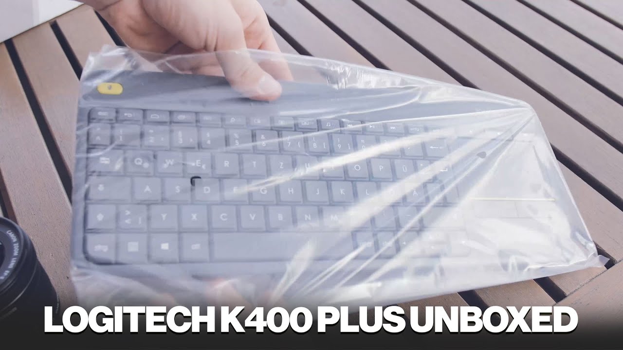 Logitech K400 Plus Unboxing - Affordable Wireless Keyboard+Trackpad ...