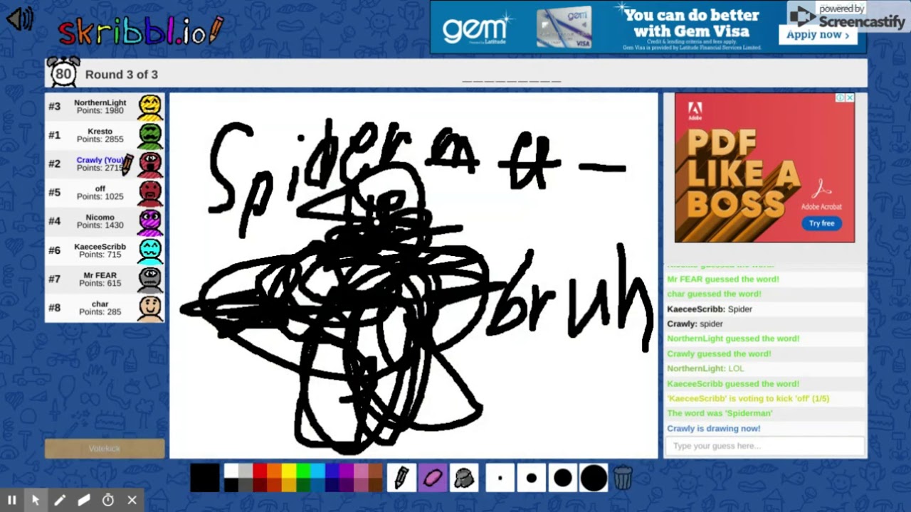 ROUND 3! - Skribbl.io - YouTube