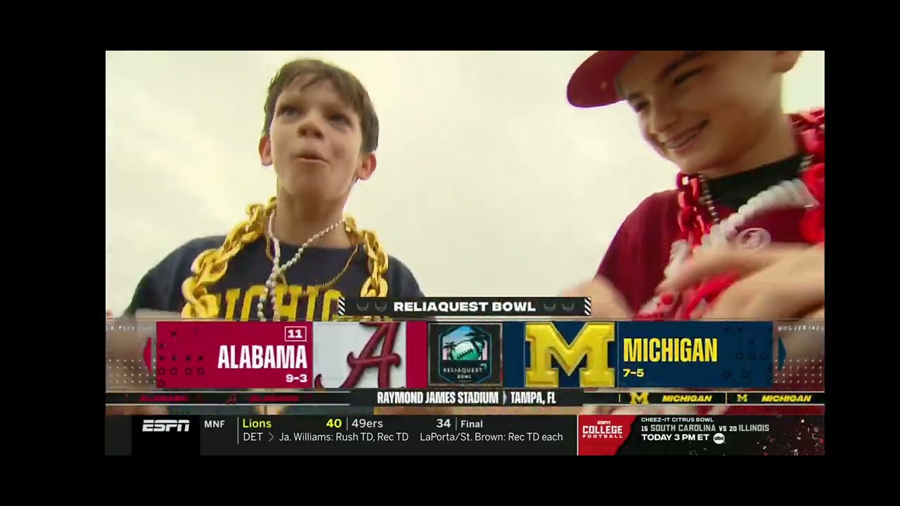CFB Football on ESPN intro Alabama at Michigan - YouTube
