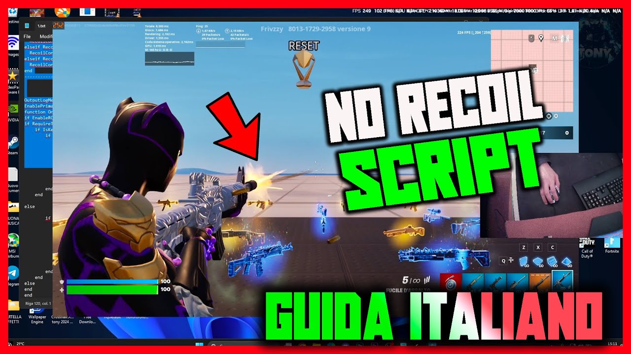 Come mettere le macro e usare gli script su FORTNITE (Mouse logitech ...