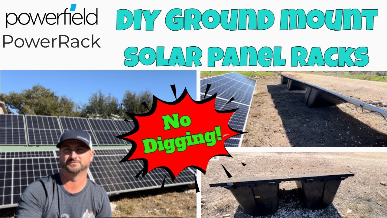 PowerRack Ground Mount solar panel rack review - YouTube