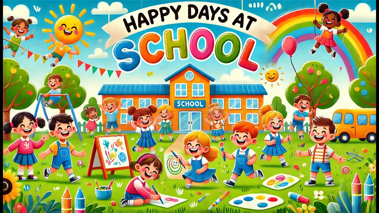 🎶 Happy Days at School | Fun Kids Song & Dance! | Nursery Rhymes & Baby ...