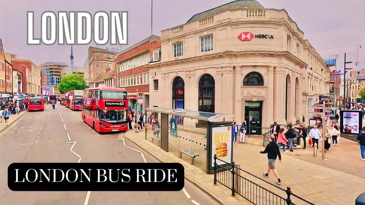 London Bus Ride: Route 281 and 406 from Hounslow Bus Station to Epsom ...