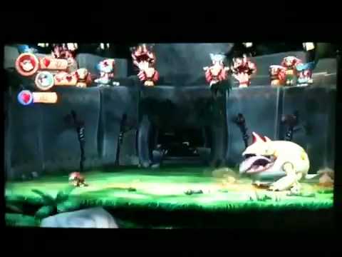 Donkey Kong Country Returns Mugly's Mound boss battle gameplay - YouTube