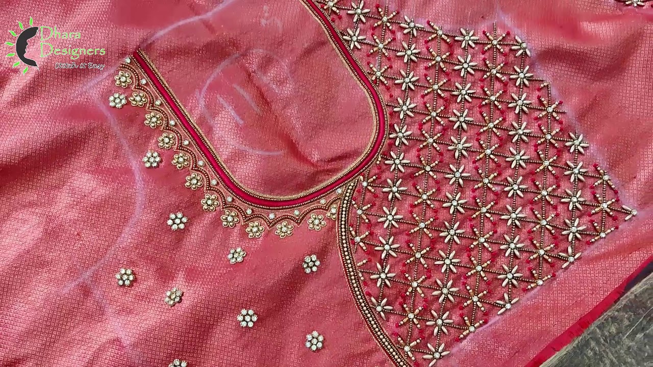Aari Embroidery Bridal Designs | Dhara Designers - YouTube