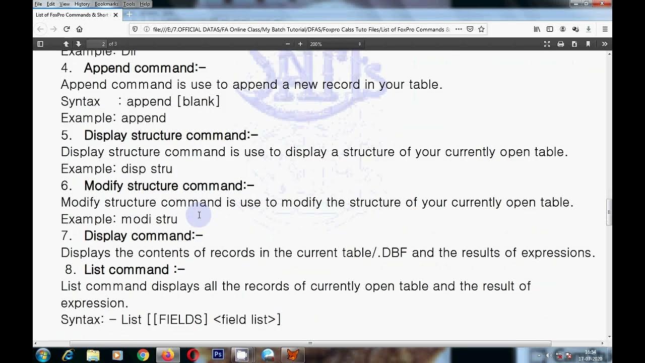 Microsoft Visual FoxPro| Easy Professional Tutorial| Shamim’s tuto|Part ...