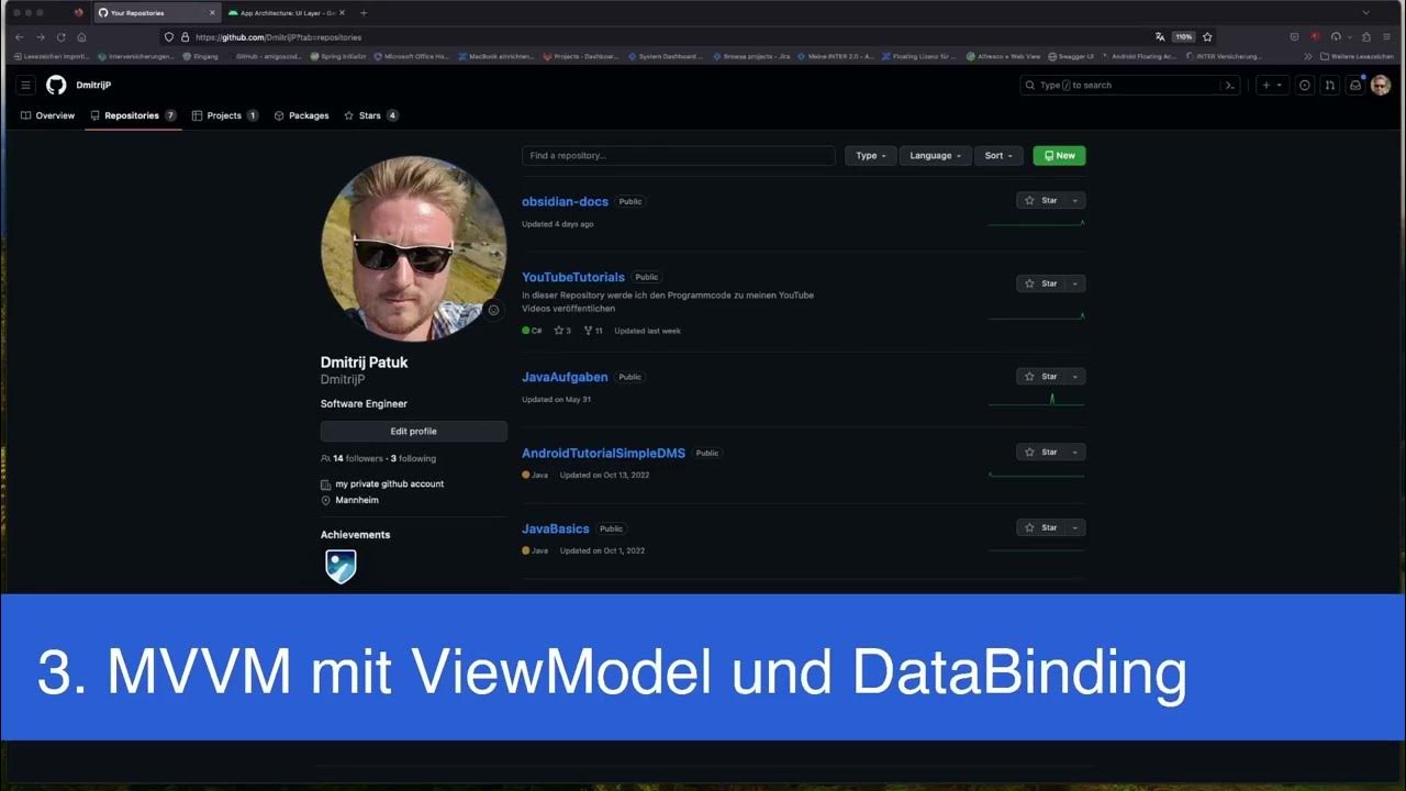 3. Android: MVVM mit ViewModel und DataBinding - YouTube