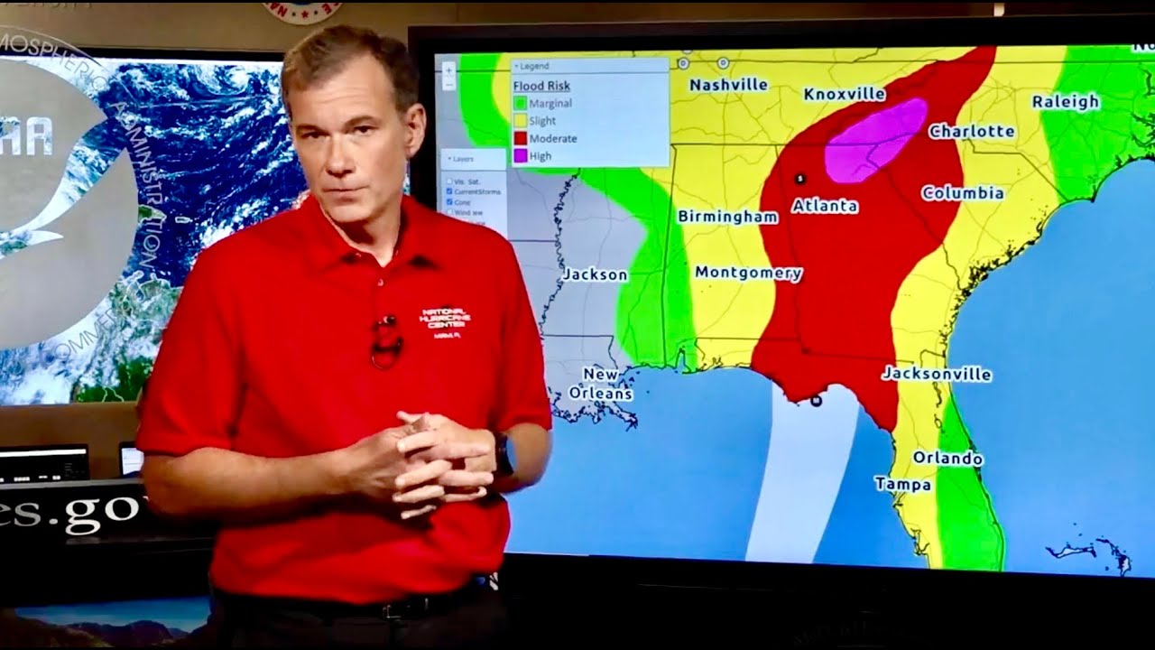 Morning update on Hurricane Helene from the NHC in Miami, FL (September ...