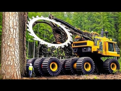 Extreme Wood Power: Logging, Crushing & Crafting Machines at Work - YouTube
