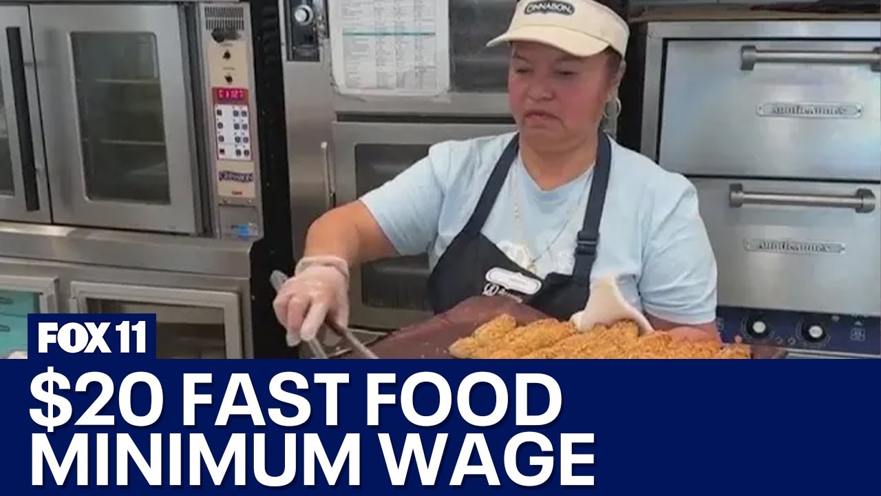 CA minimum wage increase goes into effect for fast food workers - YouTube