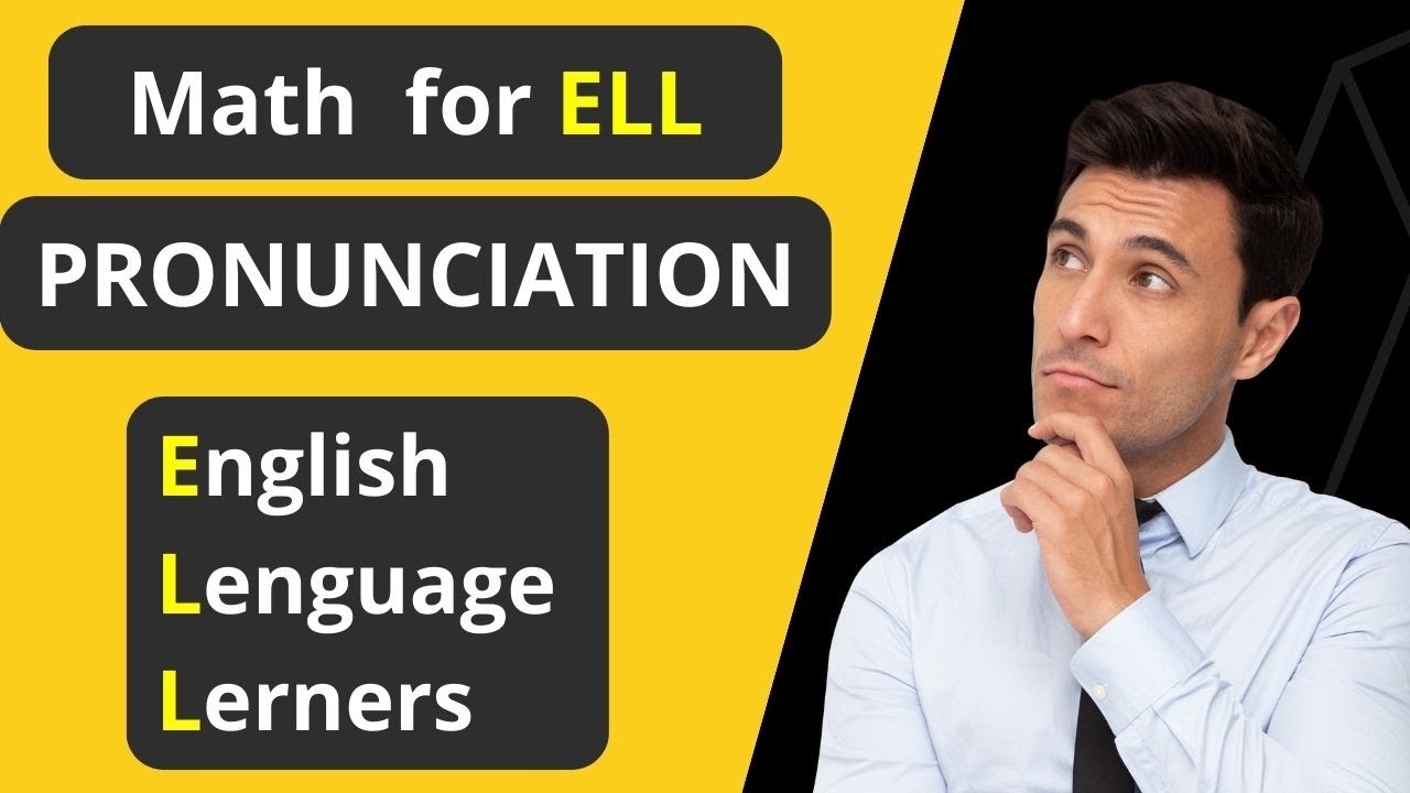 Math Vocabulary Pronunciation for English Language Learners / (Math ...