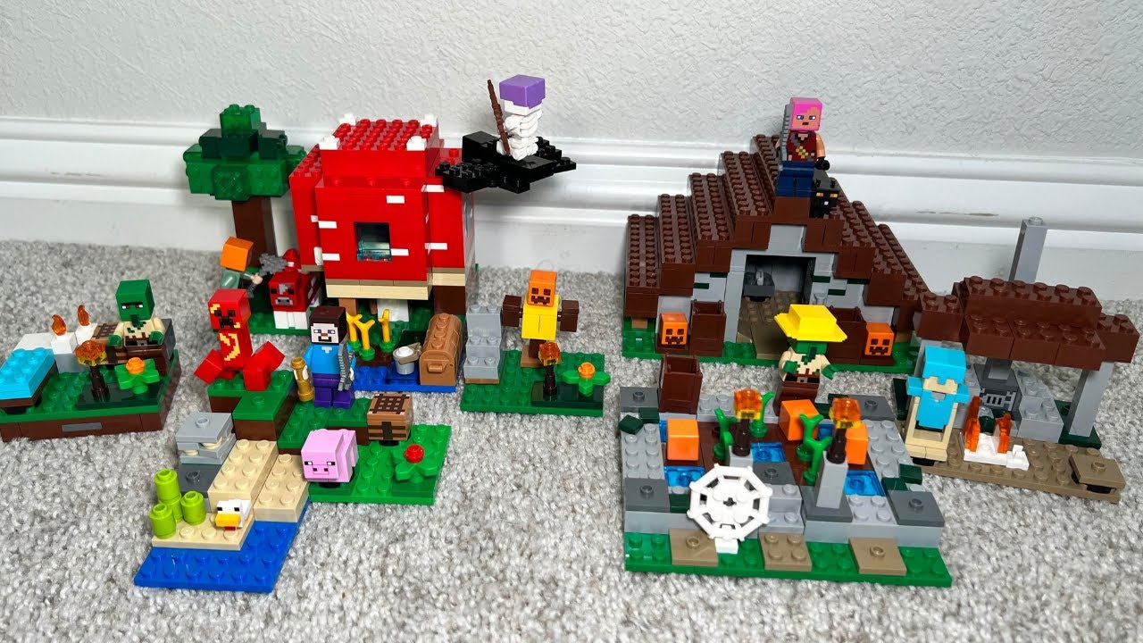 Playing Minecraft Lego Floor Is Lava!! - YouTube