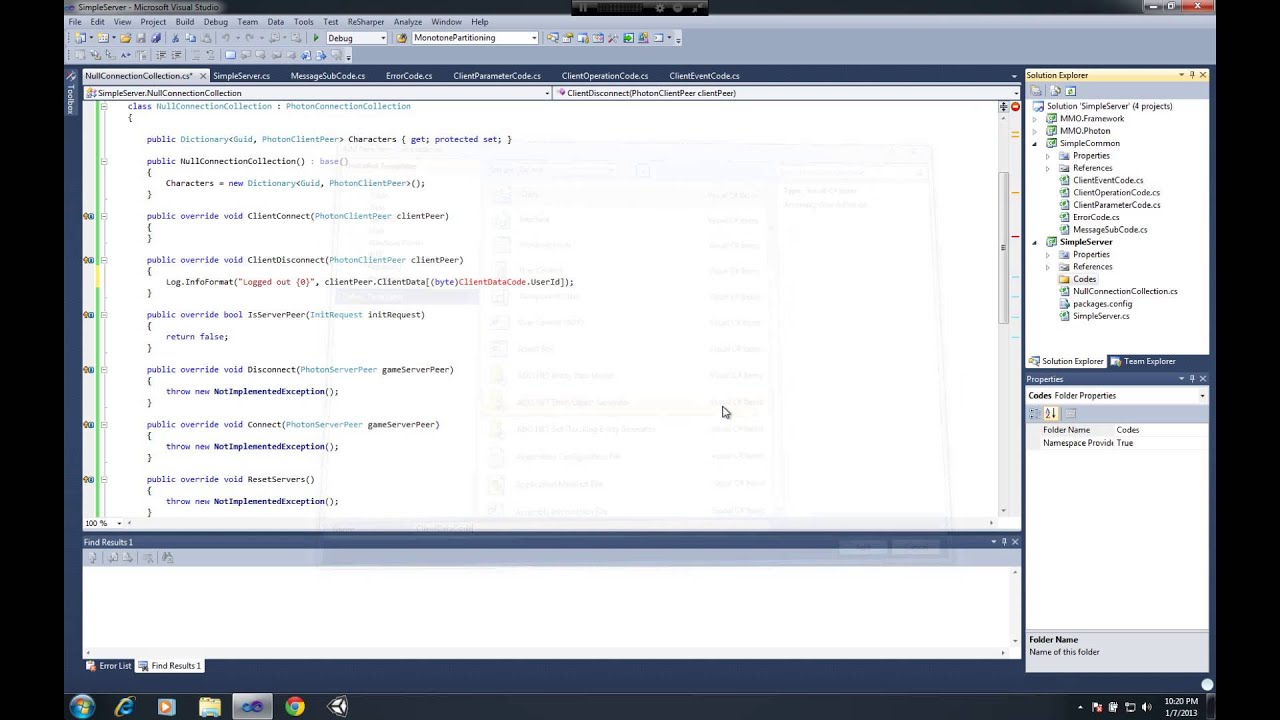 011. Photon Framework - Creating a simple server - YouTube