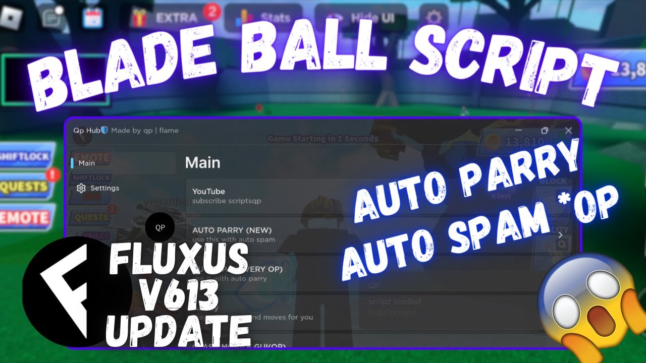 BLADE BALL SCRIPT | CÁCH HACK BLADE BALL TRÊN ĐIỆN THOẠI AUTO PARRY, AUTO SPAM *OP, BUTTON SPAM ...