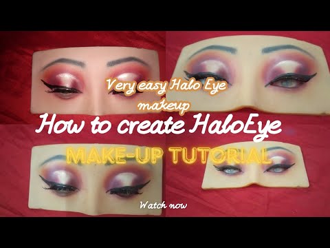 #Very easy Halo Eye makeup tutorial #makeuptutorial #eyemakeup # ...